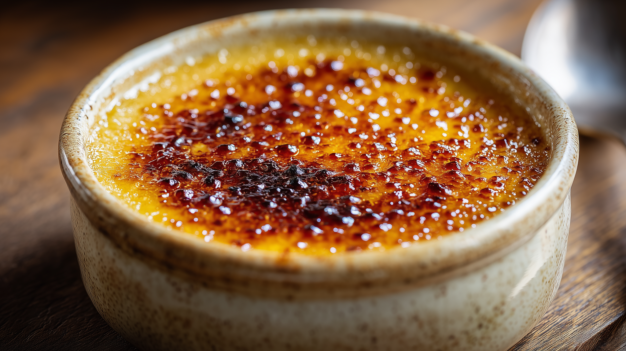 Crème Brûlée à la Vanille, Cassonade Craquante Minute